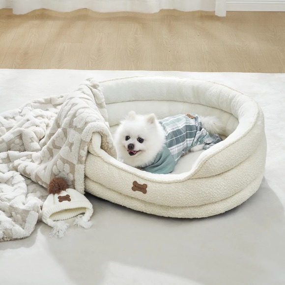 UGG | Dog | Koolaburra X Ugg Dog Cat Pet Bed Med Non Slip Plush White ...